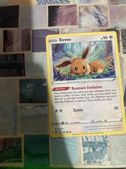 Pokémon TCG Eevee Sword & Shield - Astral Radiance 119/189 Regular ...
