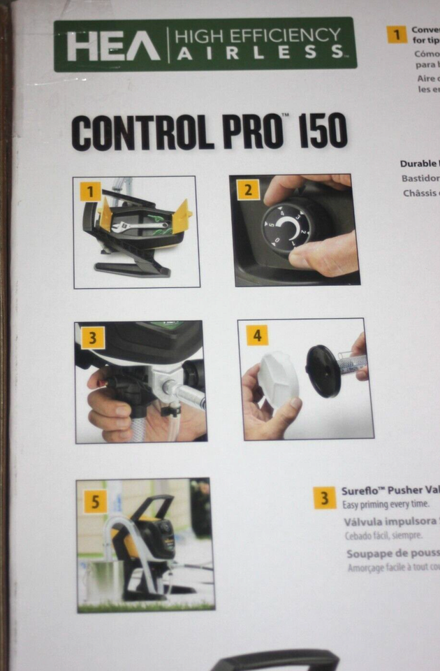 Wagner Control Pro 150 High Efficiency Airless Paint & Stain Sprayer ...