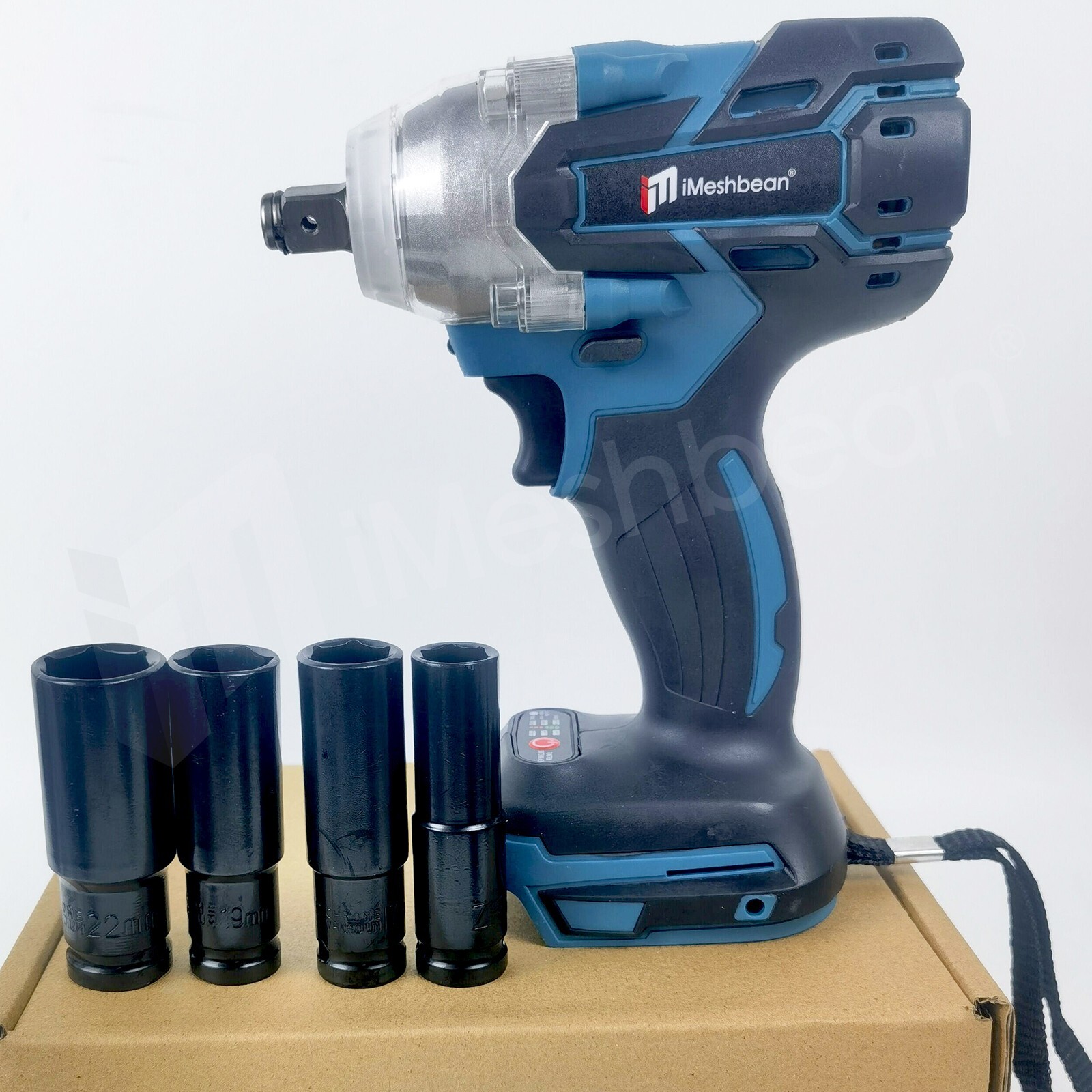 550Nm 1/2'' 21V Electric Impact Wrench Cordless Brushless Nut Gun With ...