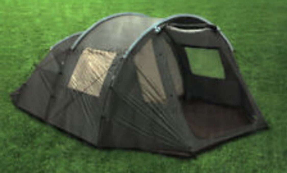Tesco Outdoor 6 Person Spacious Tent With 2 Bedrooms & 1 Central Living ...
