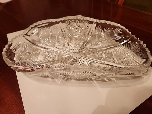 EAPG Higbee Oval Candy Dish Rare Thistle Pattern Vintage | eBay