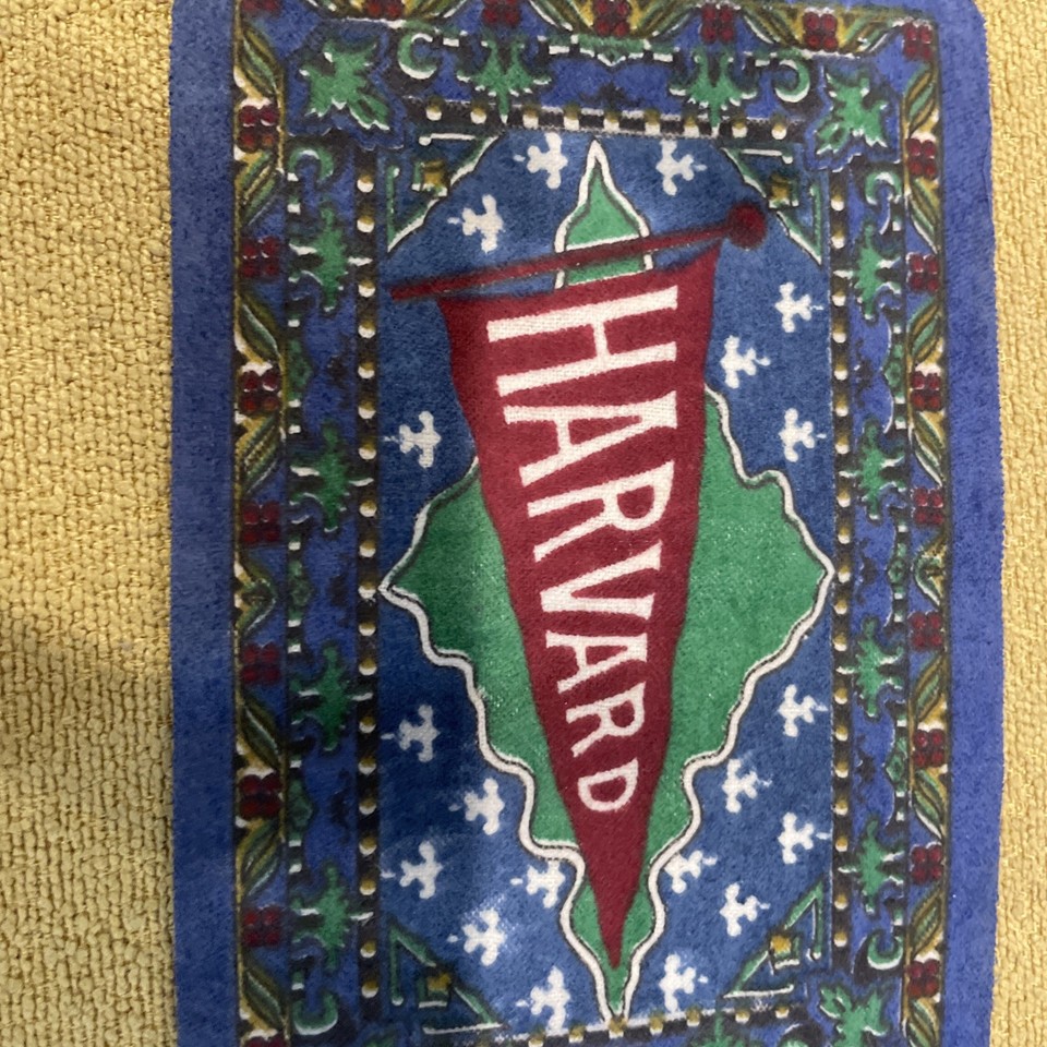 c1910s tobacco felt Harvard University university cigar blanket | eBay
