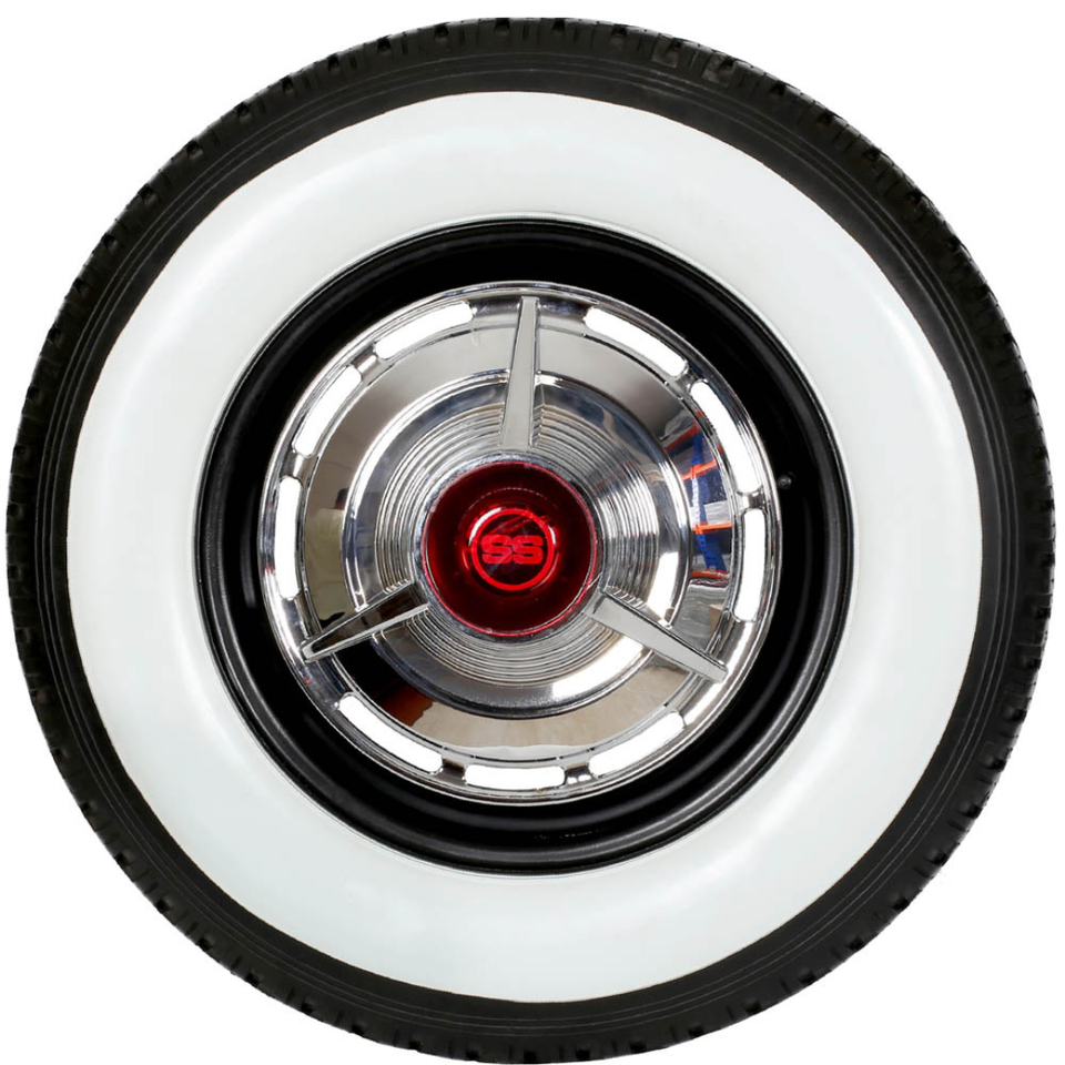 15" Portawall Classic Vintage White Wall Tire 3" Wide Fit for GM Ford ...