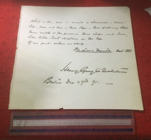 Henry Guy Carleton - 1891 Autograph - Late 18th/Early 19th Century ...