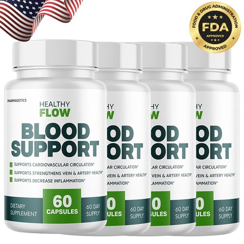 Healthy Flow Blood Support, Cardiovascular Circulation - 60 Capsules ...