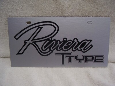 1980 'S BUICK RIVERIA T-TYPE NEW CAR FRONT OR REAR LICENSE PLATE ...