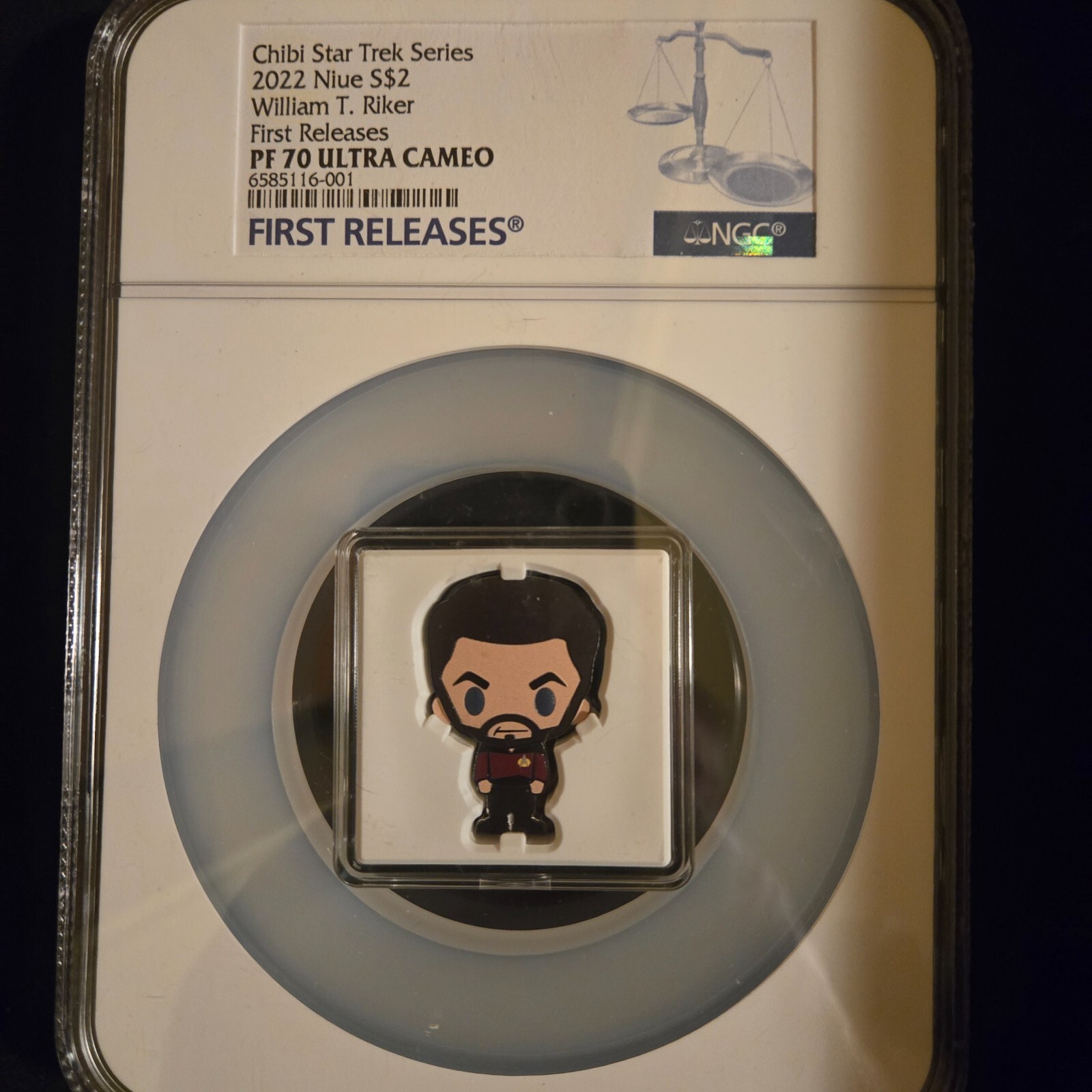 2022 chibi star trek series William t Riker FR PF 70 ultra cameo | eBay