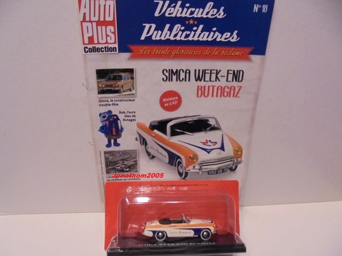 VEHICULES PUBLICITAIRES N° 18 SIMCA WEEK-END BUTAGAZ TOUR DE FRANCE au ...