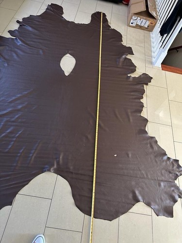 Coffee Brown Leather Hide Upholstery Whole Full Cow Hide 45 Sq Ft 17 ...