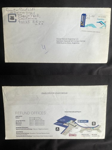 CM) 2009. UNITED STATES. ENVELOPE SENT ARGENTINA. FRONT AND BACK. XF | eBay