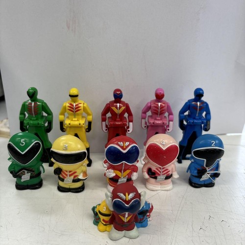 Power Rangers Himitsu Sentai Gorenger Ranger Key finger puppet 11set ...