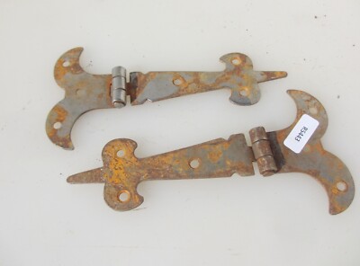 Vintage Iron Hinge Straps Old Straps Box Hinges Antique Cupboard Door ...