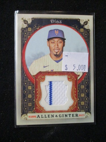 2023 Topps Allen & Ginter Relic AGRB-ED Edwin Diaz Mets Jersey Card | eBay