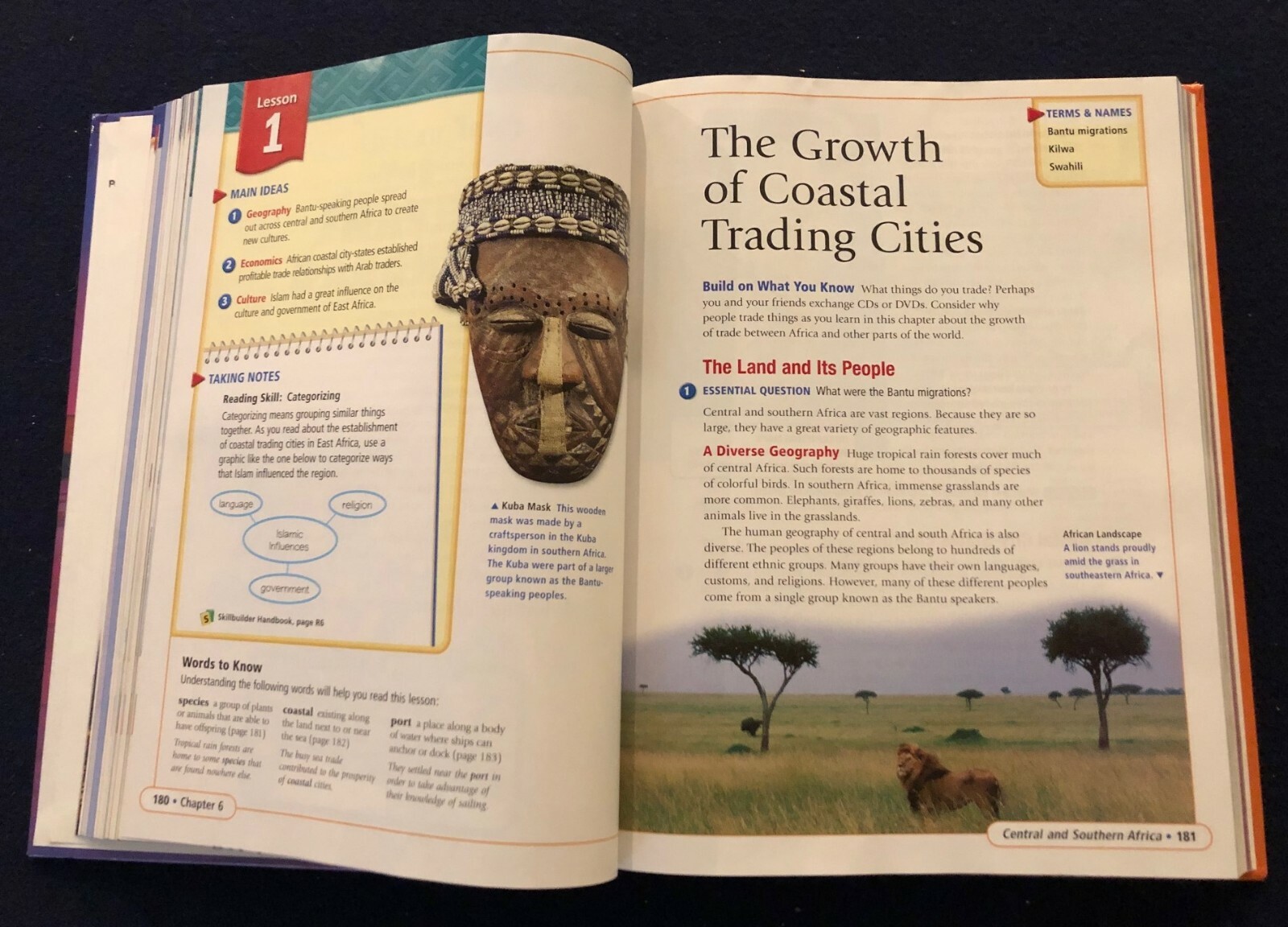 History Textbook Page