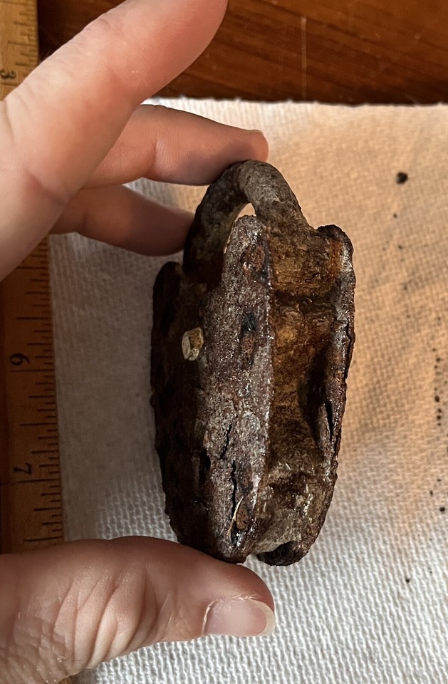 Large Iron Padlock Relic - Dragoons - dug at Fort Inge Texas pre-Civil ...