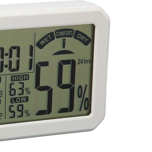 Digital Hygrometer Gauge Indoor Thermometer Wall Mount LCD Monitor ...