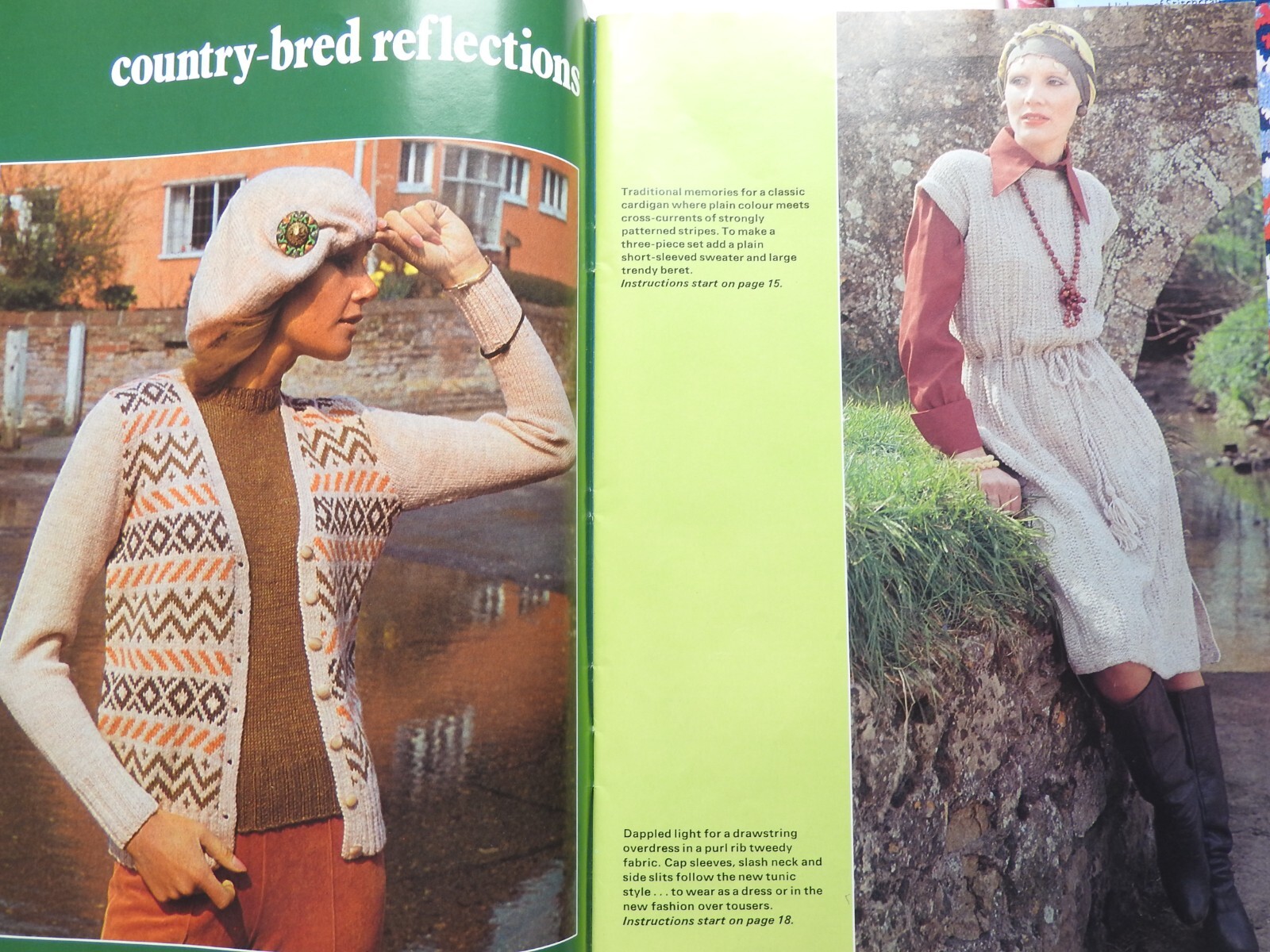 Fashion Knits 77 knitting magazine - over 35 designs Ponchos & rustic ...