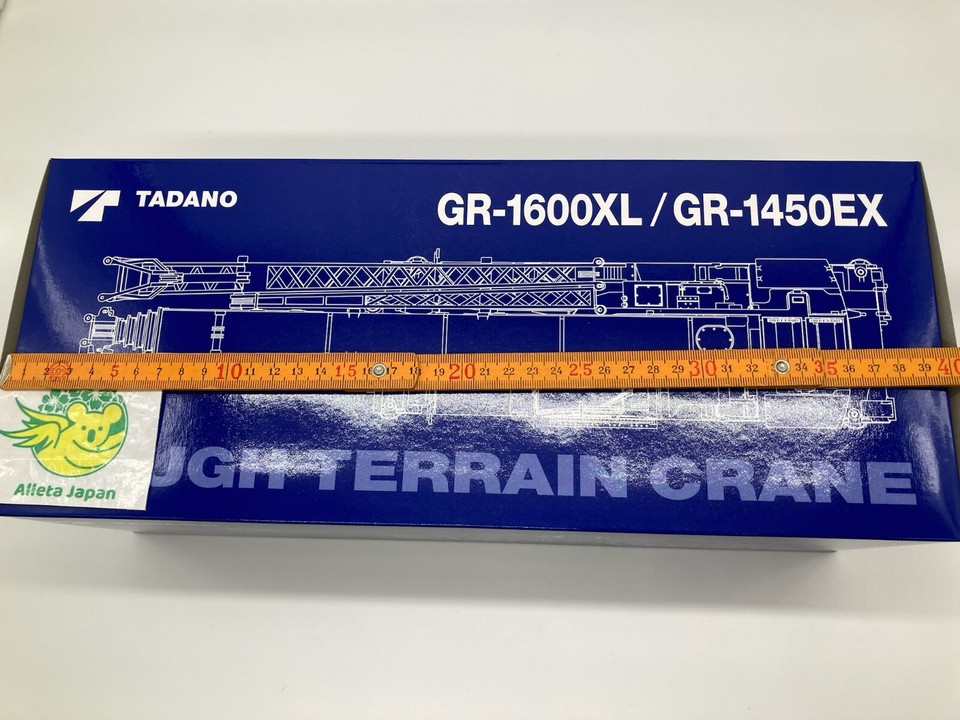 Tadano Official GR-1600XL/1450EX scale model 1/50 Rough Terrain Crane ...