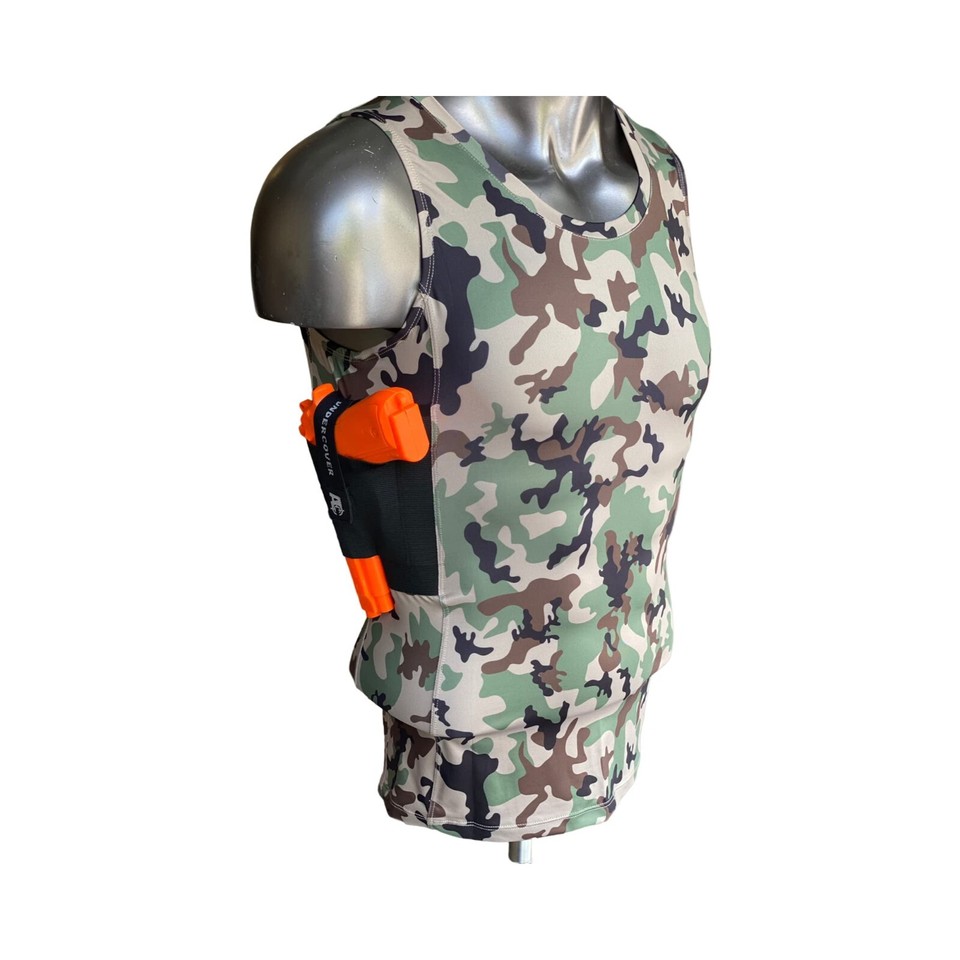 Men's Concealed Carry Tank Top - Secure Undershirt Gun Holster Tactical ...