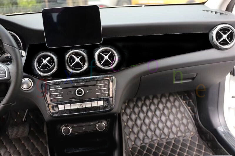 For Mercedes-Benz 2015-2020 GLA-Class Black Wood Grain Look CD Panel ...