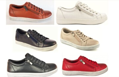 New Cabello Unity Comfort Shoes Leather Lace Up Zip Shoes Cabello Shoes ...