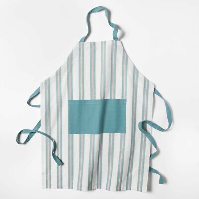 Threshold Aqua Stripe Apron cotton new #71505 | eBay