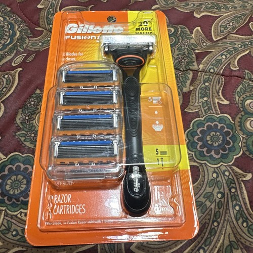 NEW Gillette Fusion 5 Shaving Bundle 1 Razor Handle 5 Cartridges ...