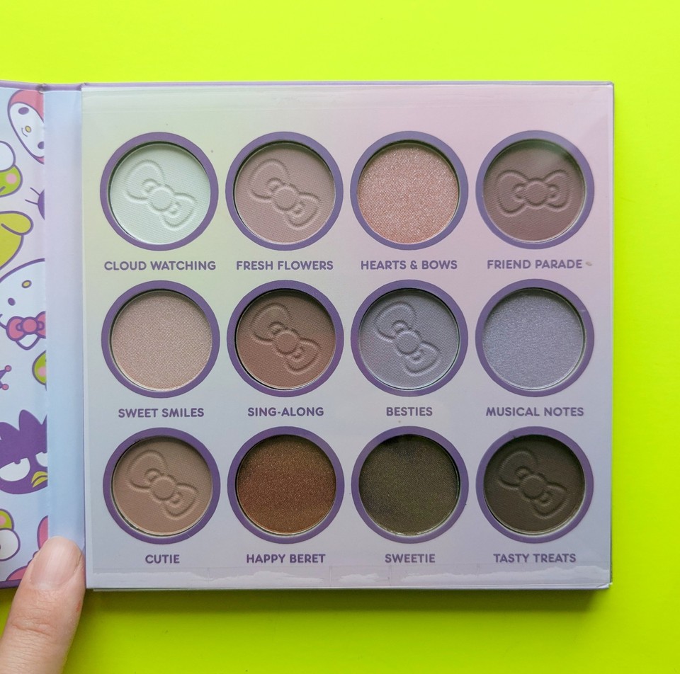 Sanrio Hello Kitty & Friends Eyeshadow Palette 12 Colors - Limited ...