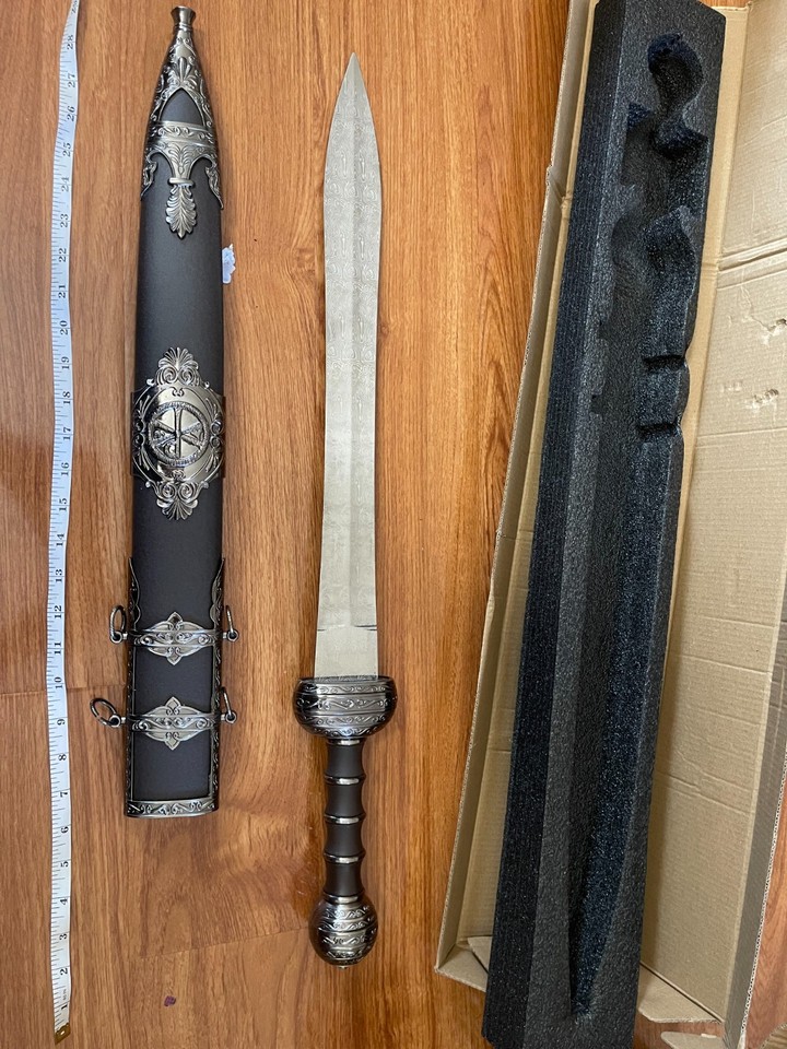 [OPEN BOX]31.5" Steel Gladius Gladiator Roman Warriors Legion Sword ...
