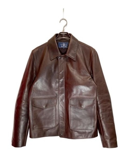 Avirex Men's Brown Leather Explorer Jacket XL Cowhide Japan Made | eBay