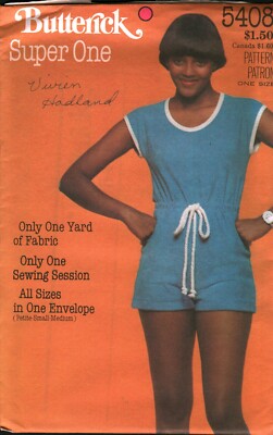 5408 Vintage Butterick Sewing Pattern 1970s Misses One Yard Semi Fitted ...