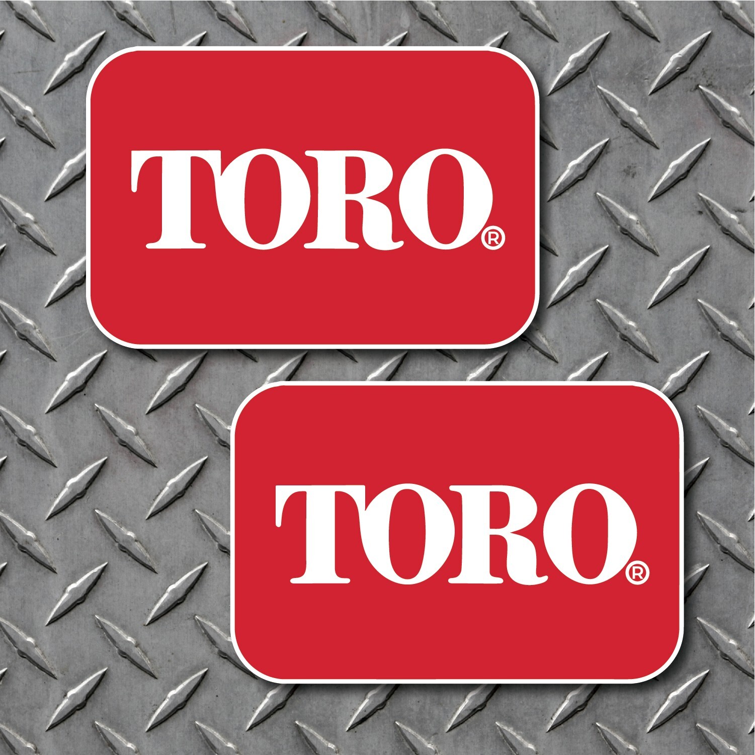 WITH TRACKING 2 TORO Logo Vinyl Decals 4" x 6" - ZERO TURN & WALK ...