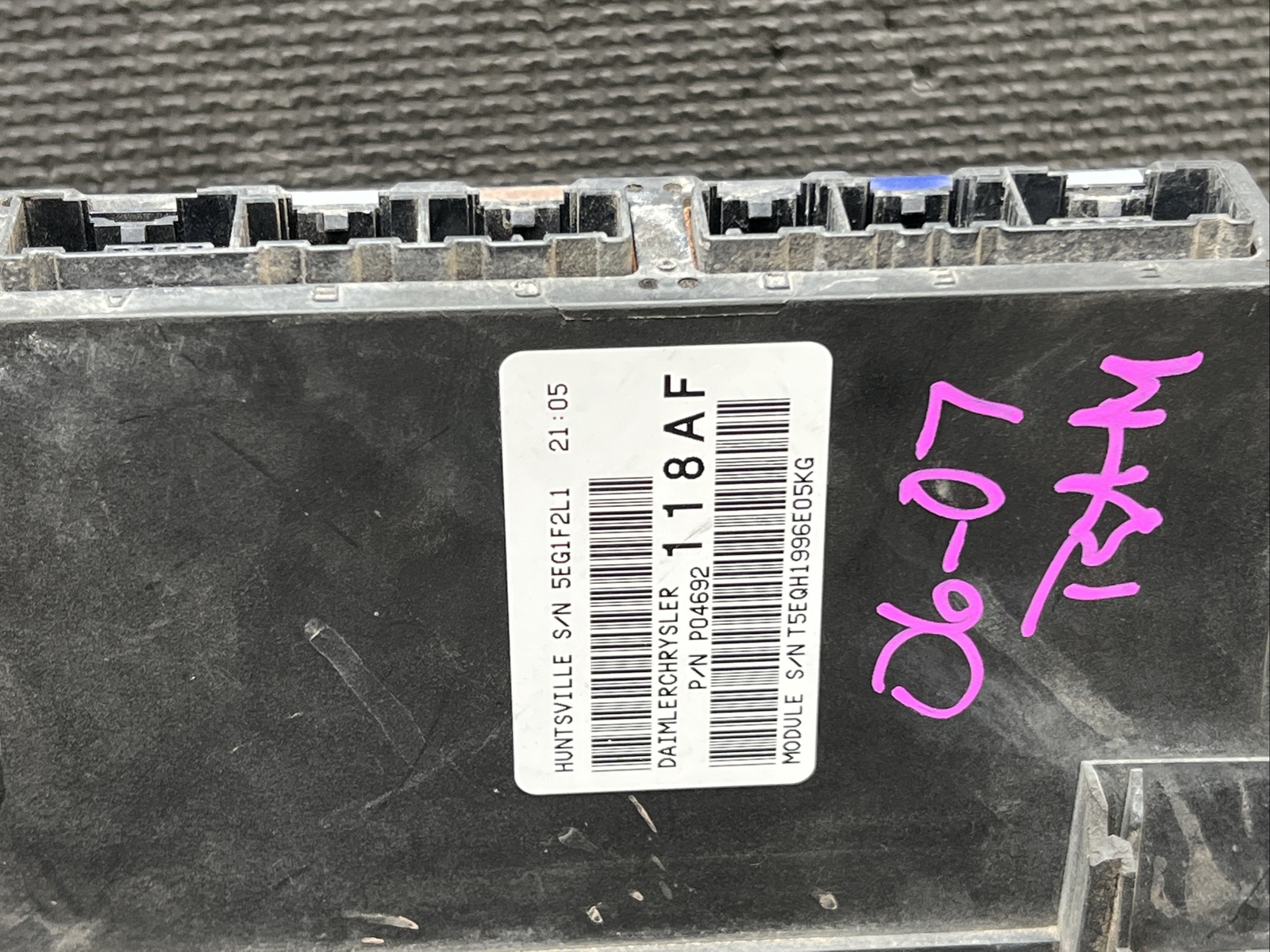 2007 Dodge RAM TIPM 04692118AF Totally Integrated Power Module for sale ...