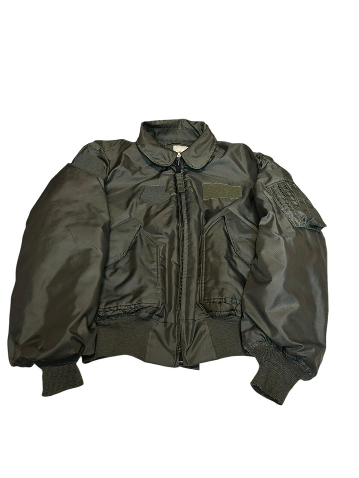USAF Military Flyers Jacket CWU 45/P Isratex Green Vintage Men’s Large ...