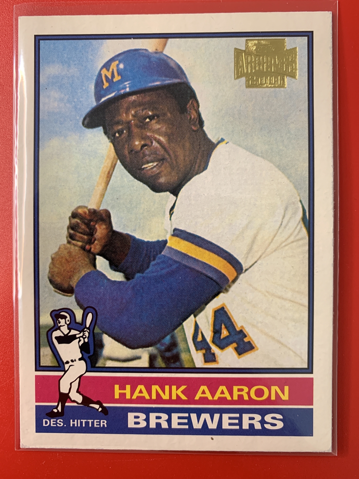 2007 Topps Archive Hank Aaron #550 Reprint Milwaukee Brewers | eBay
