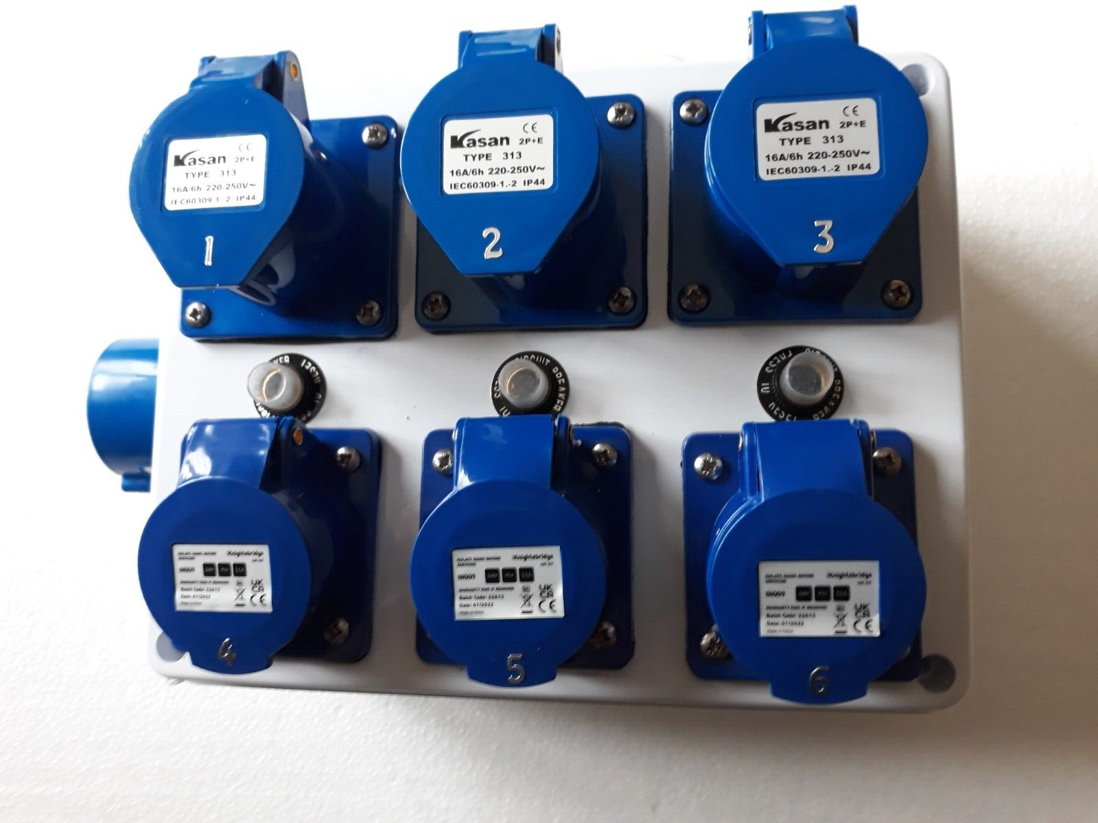 32amp to 6-way 16amp events distribution box (garages,generators) | eBay