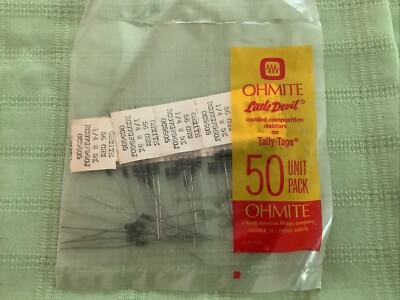 Ohmite “ Little Devil” Molded Resistors 50 Unit Pack 1/4 Watt 56 Ohms 5 ...