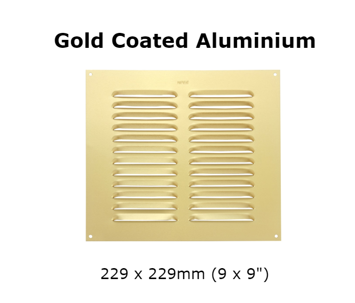 Louvre Air Vents Aluminium Brass Steel Chrome Anthracite Gold Brass ...