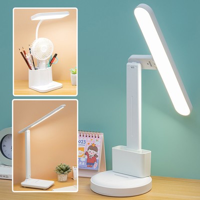 USB Rechargeable LED Desk Light Touch Sensor Dimmable Table Bedside ...