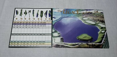 THE LEGACY BY ARTHUR HILLS GOLF SCORECARD UNUSED OTTAWA LAKE MICHIGAN ...
