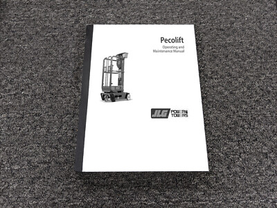 JLG Power Towers Pecolift WR Maintenance Owner Operator Manual User ...