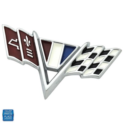 1964-67 Chevrolet Fender Emblem V-Flags EACH New | eBay
