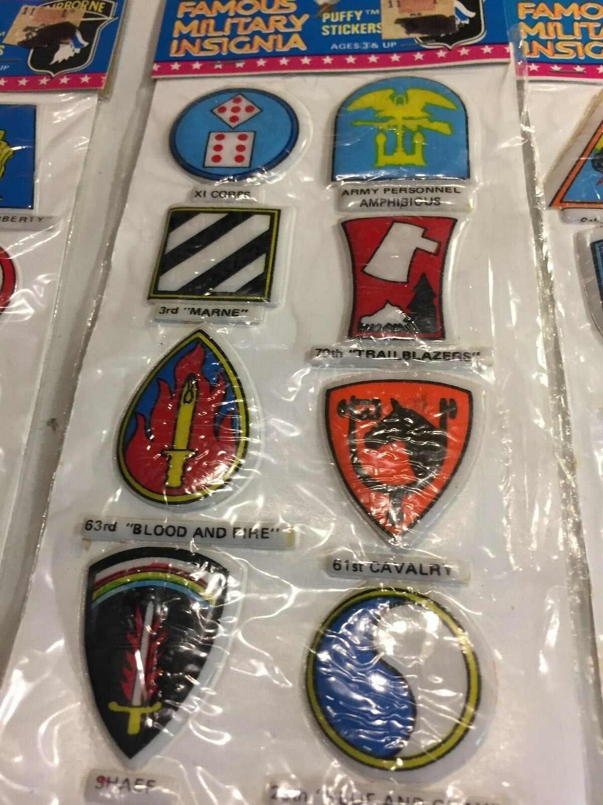 Military Insignia Stickers (puffy) (package of 8 pcs) | eBay