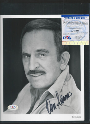 Don Adams Signed Black & White Photo PSA Authenticated COA/LOA | eBay