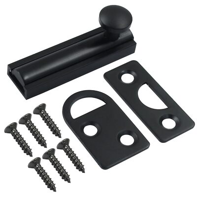 Sliding Deadbolt Heavy Duty Solid Brass Surface Bolt Door Slide Lock ...