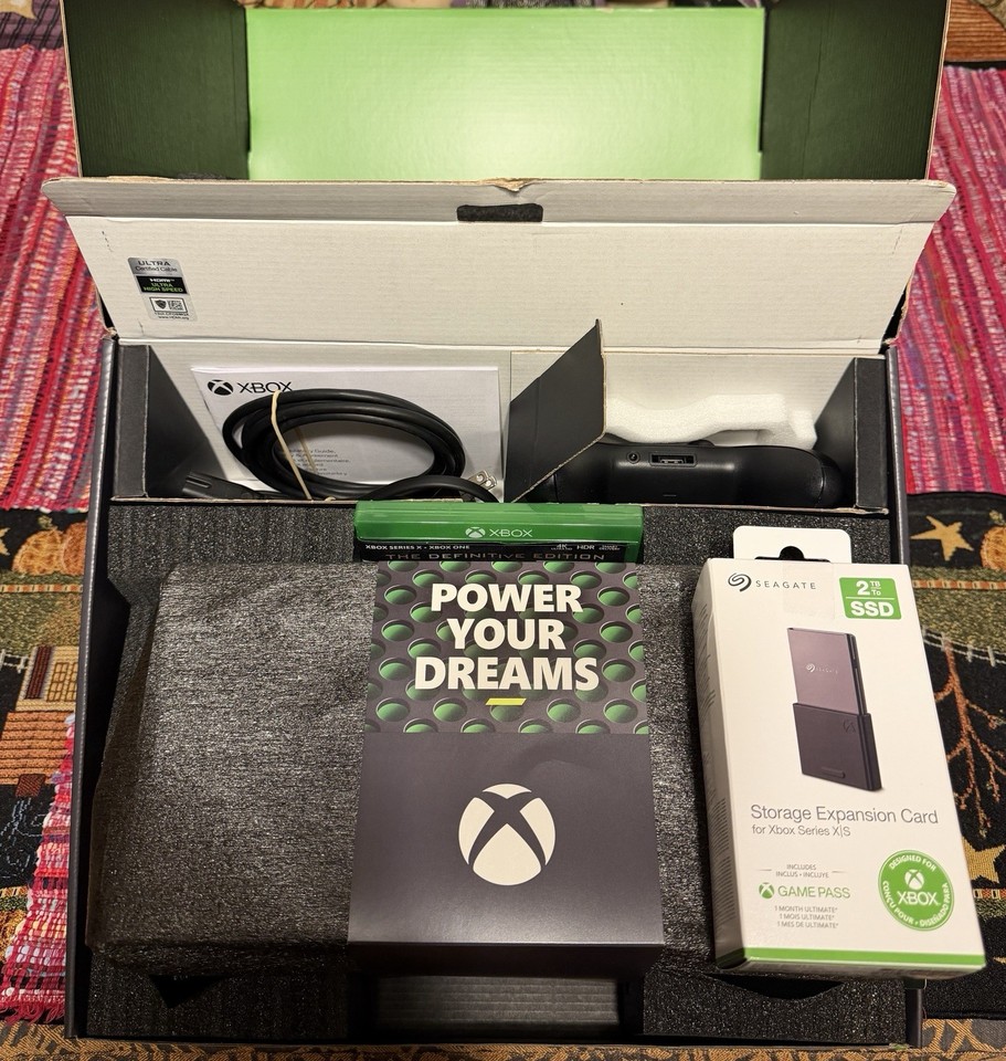 1TB Xbox Series X Bundle (Open Box) 2TB Seagate Expansion card & GTA ...