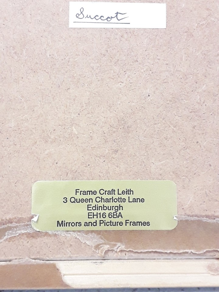 Framed Print 'Succot' by S.R. Halévy Spark Signed 1986/7 Jewish Art ...