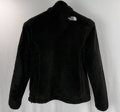 THE NORTH FACE Osito Fleece Jacket Womens Medium Black Borg Full Zip ...
