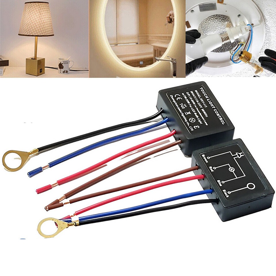2* 3 Way Touch Control Sensor Table Light Parts Dimmer Bulb Lamp Switch ...