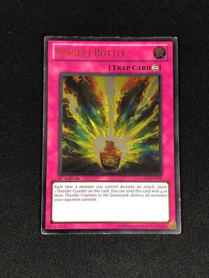 YUGIOH RAIGEKI BOTTLE GENF-EN079 1ST ULTIMATE PLAY/EDGEWARE | eBay